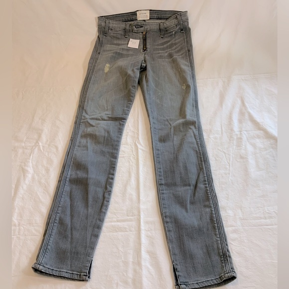 McGuire Denim | Jeans | Mcguire Jean Gotham Slim Wash Elsewhere Medium Gray Washed Torn Jeans ...